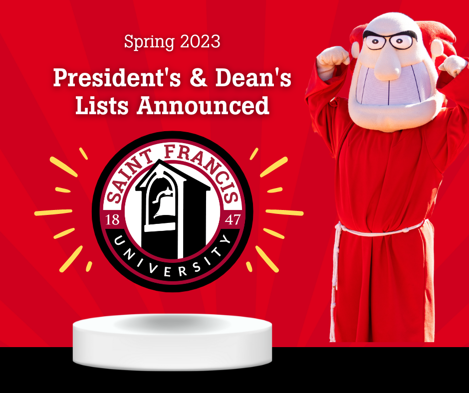 Spring 2023 President's & Dean's Lists Announced | Saint Francis University